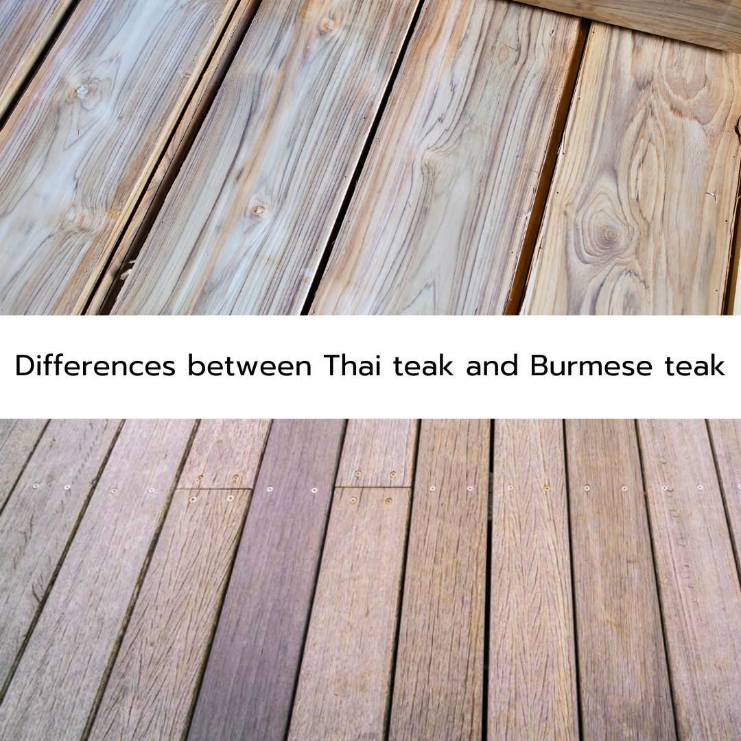 Differences between Thai teak and Burmese teak